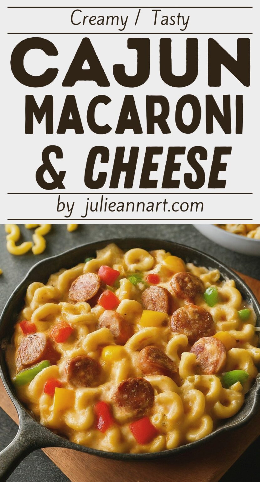 Creamy Cajun Macaroni and Cheese Recipe - Julie Ann Art