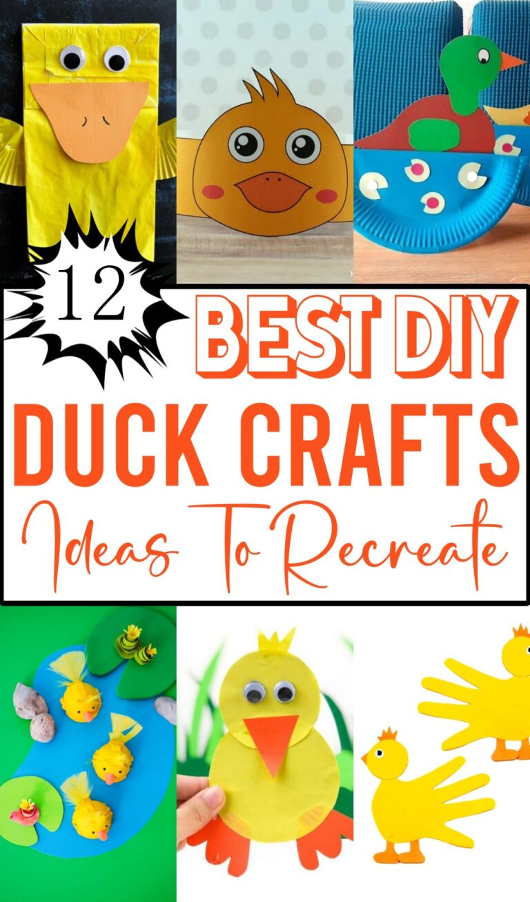12 DIY Duck Crafts For Kids To Play - Julie Ann Art
