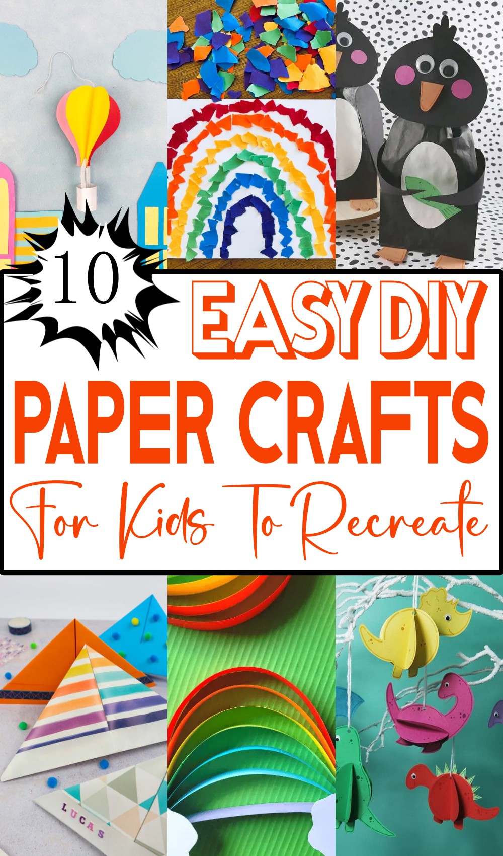 10 Simple DIY Paper Crafts For Kids - Julie Ann Art