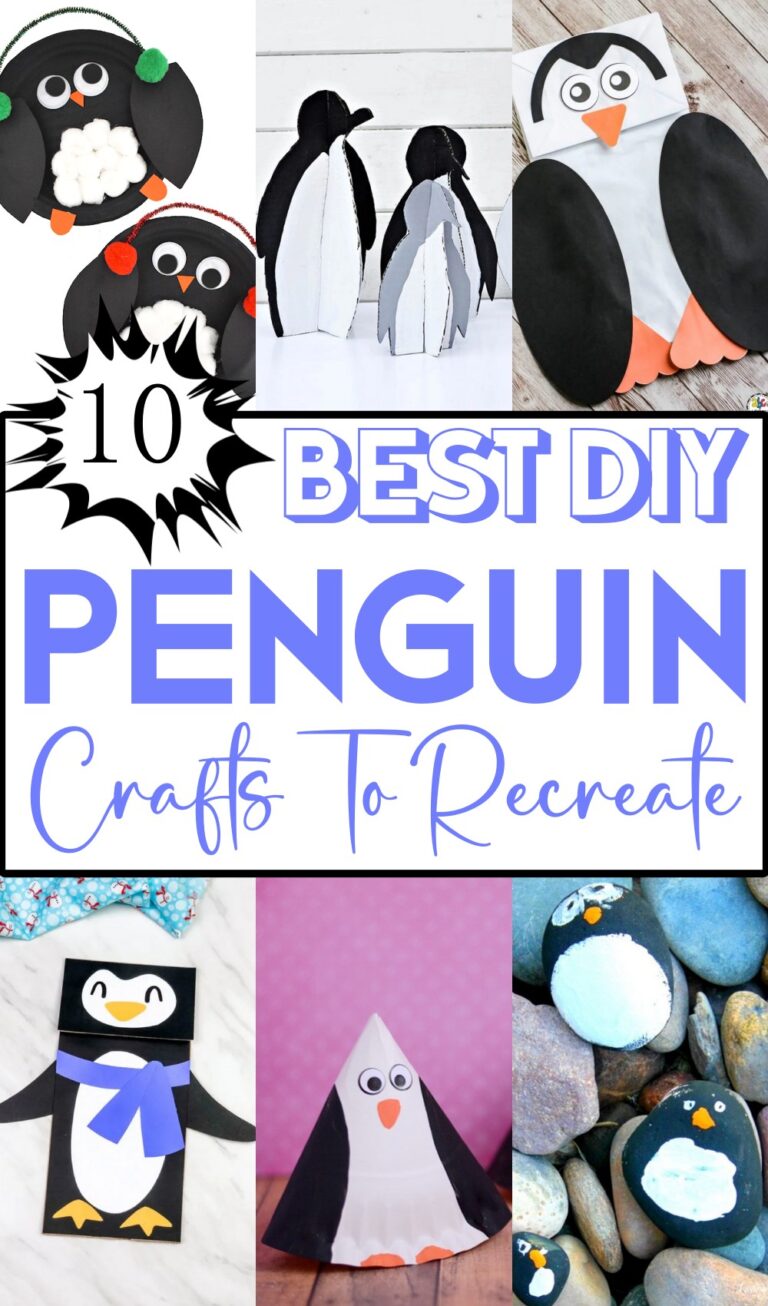 10 DIY Penguin Crafts Using Simple Materials - Julie Ann Art