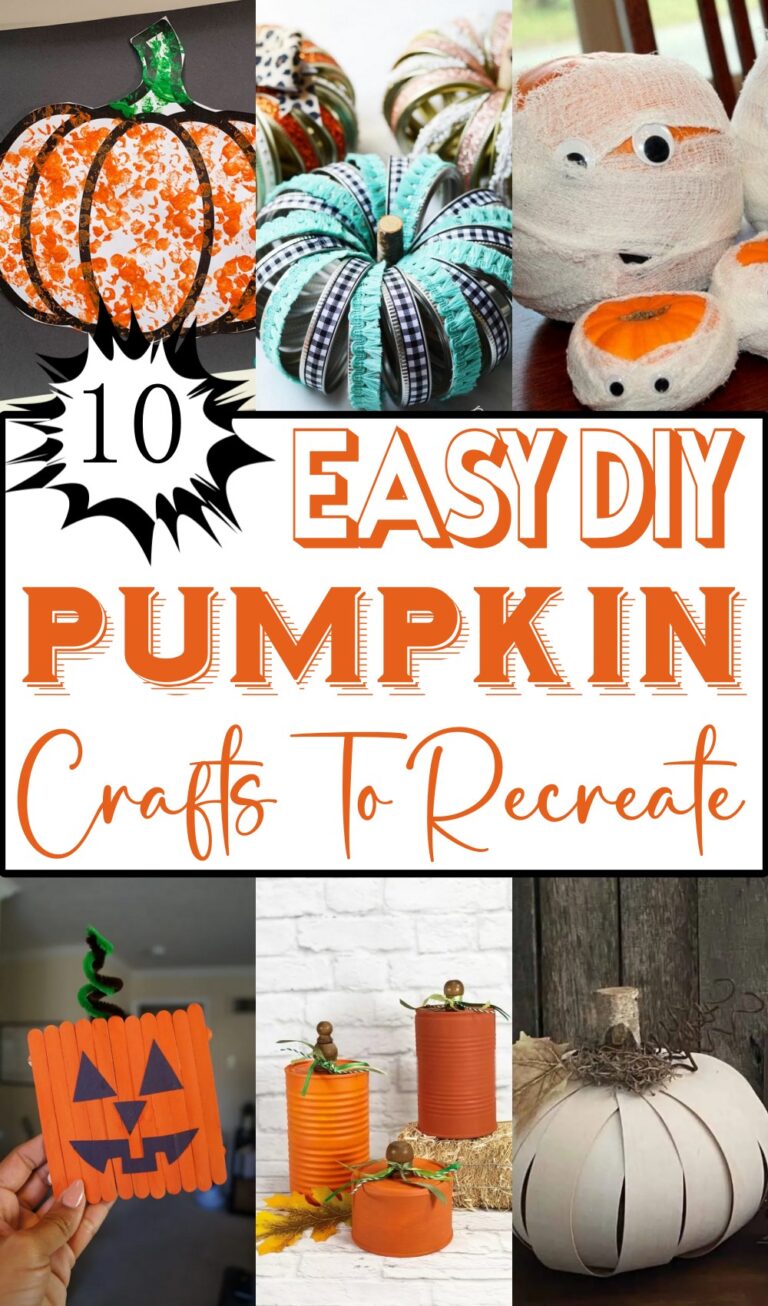 10 DIY Pumpkin Crafts Using Simple Stuff - Julie Ann Art