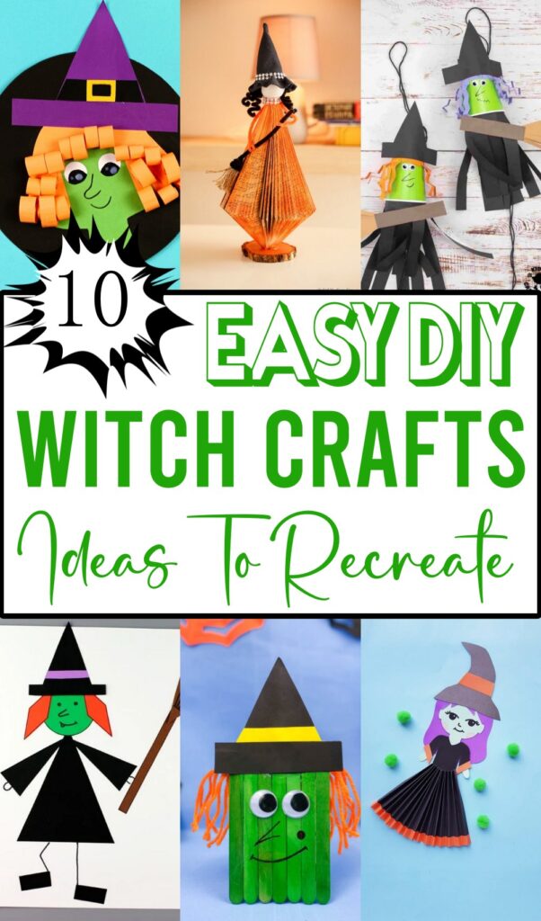 10 DIY Witch Crafts Ideas For Kids - Julie Ann Art