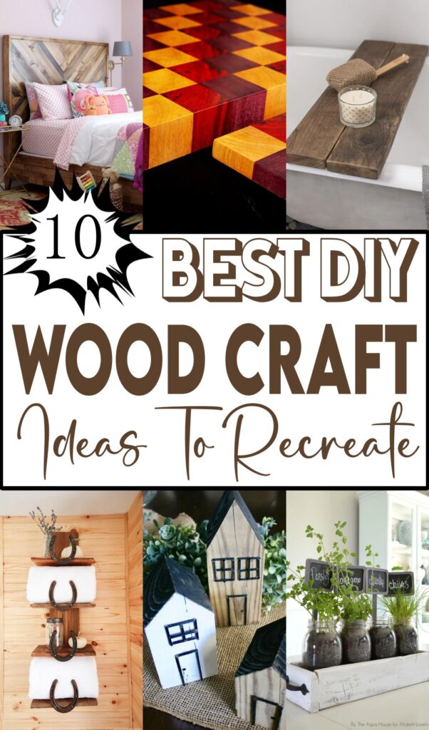 10 Cheap And Simple DIY Wood Craft Ideas - Julie Ann Art