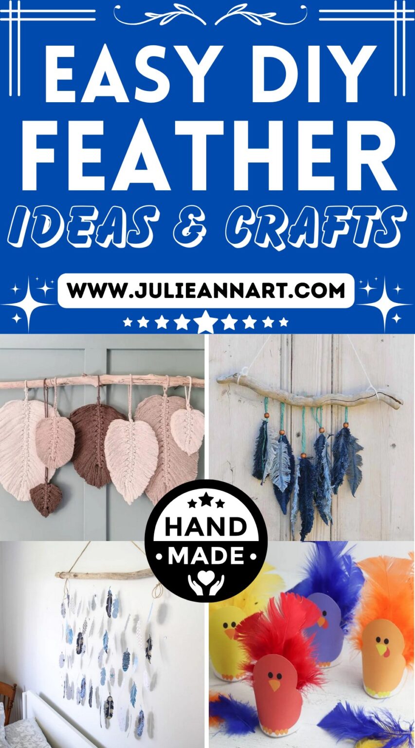 10 Super Easy DIY Feather Crafts Ideas - Julie Ann Art