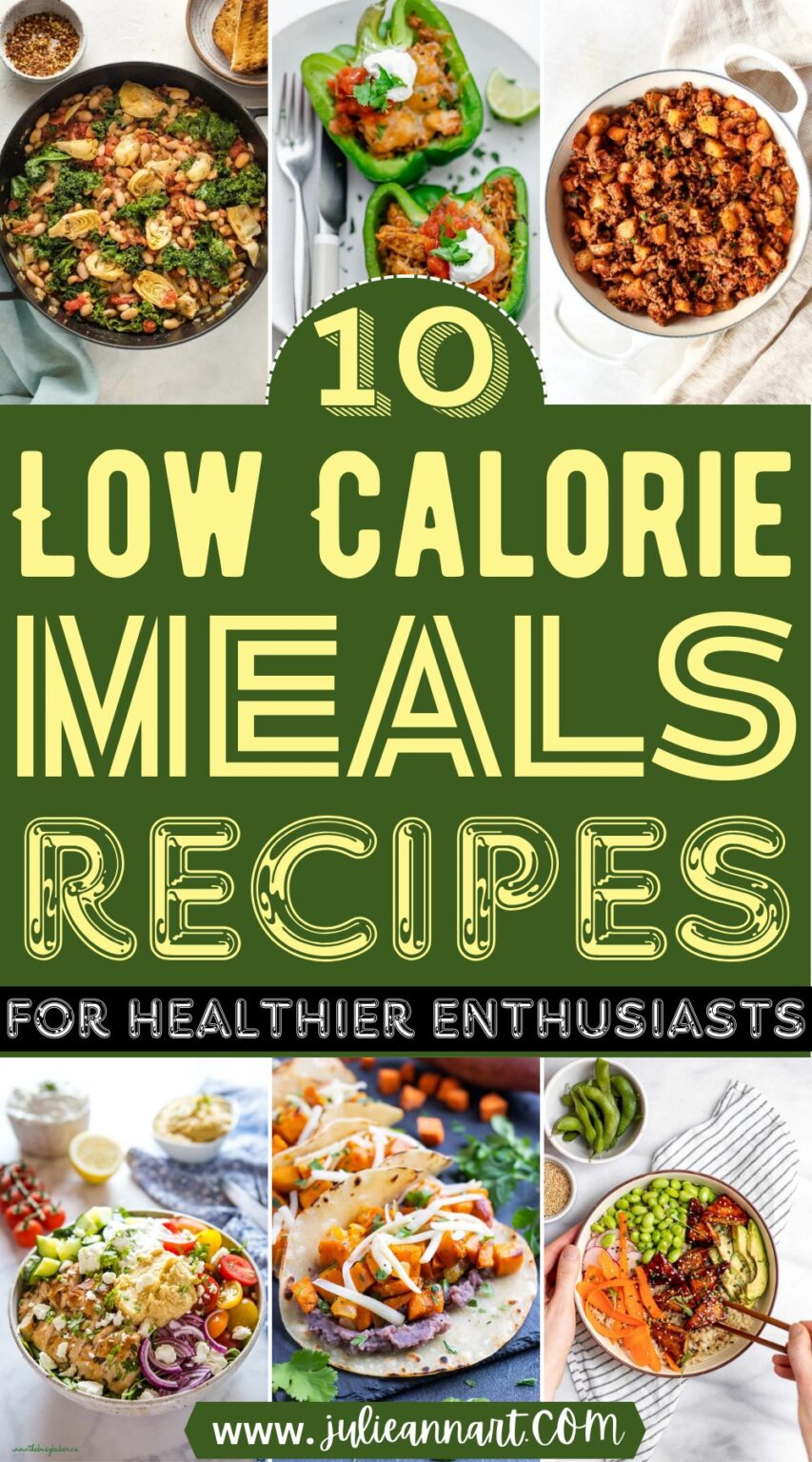10 Easy Low Calorie Meals Recipes For Healthier Enthusiasts - Julie Ann Art
