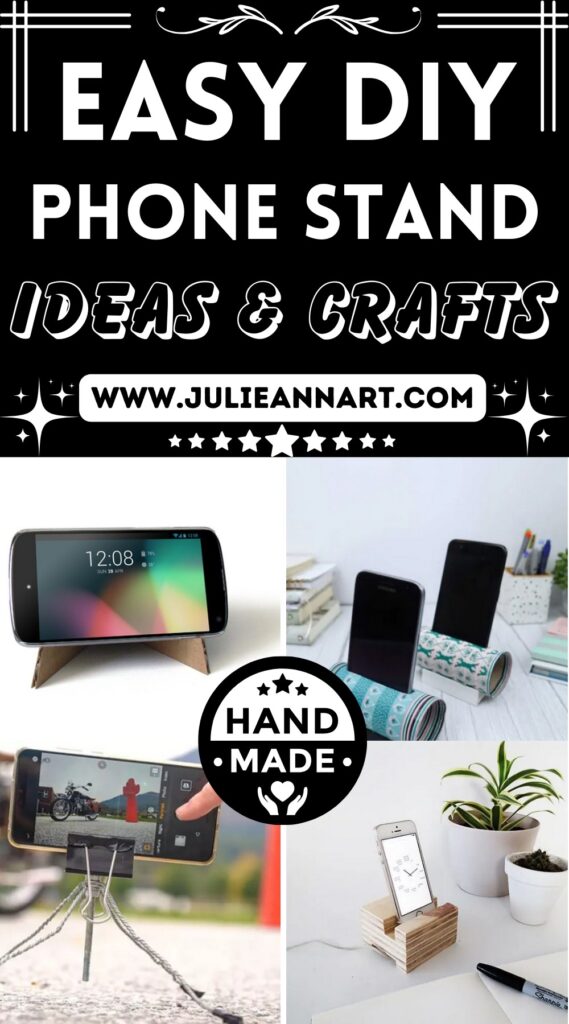 20 DIY Phone Stand Ideas To Hold Your Tablet - Julie Ann Art