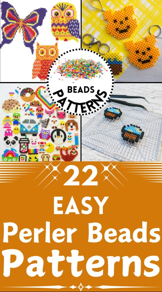 22 Easy Perler Bead Patterns For Beginners - Julie Ann Art