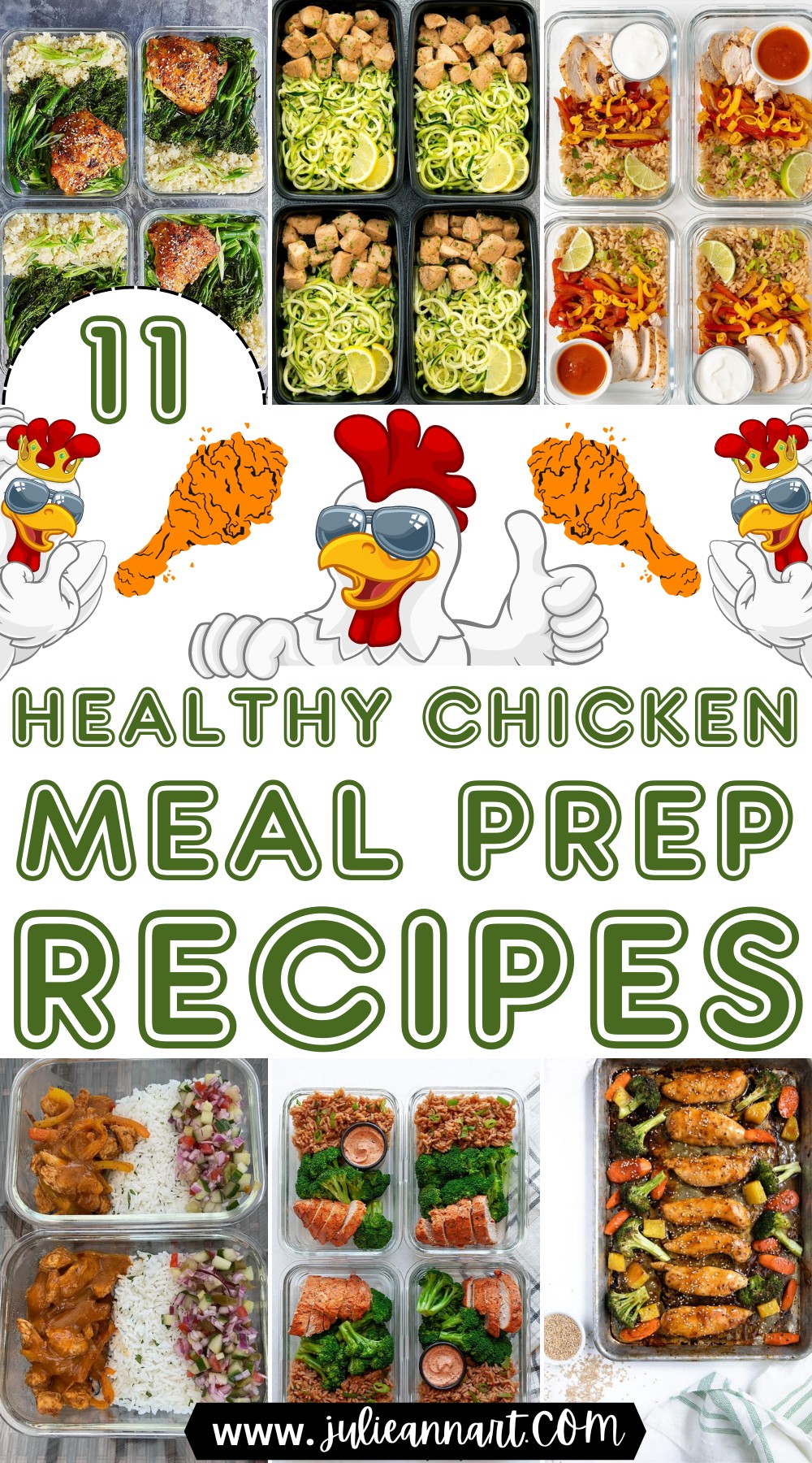 11 Healthy Chicken Meal Prep Recipes For Daily Routine - Julie Ann Art