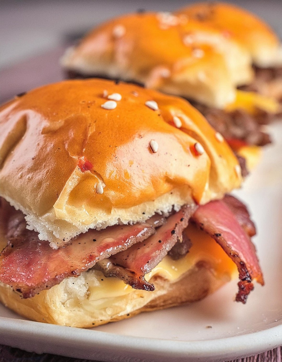 Bourbon Bacon Roast Beef Sliders Recipe For Parties - Julie Ann Art