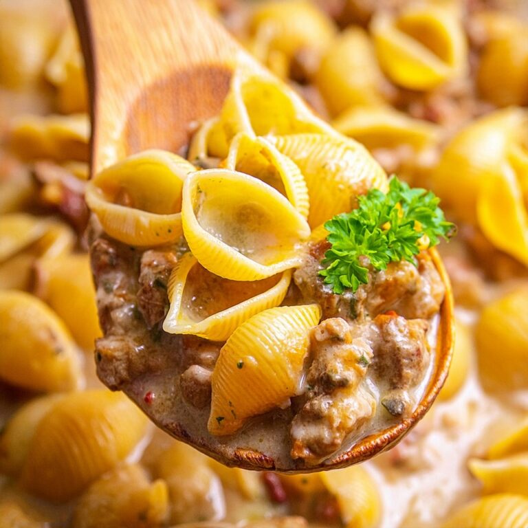 Delectable Creamy Beef And Shells Recipe - Julie Ann Art