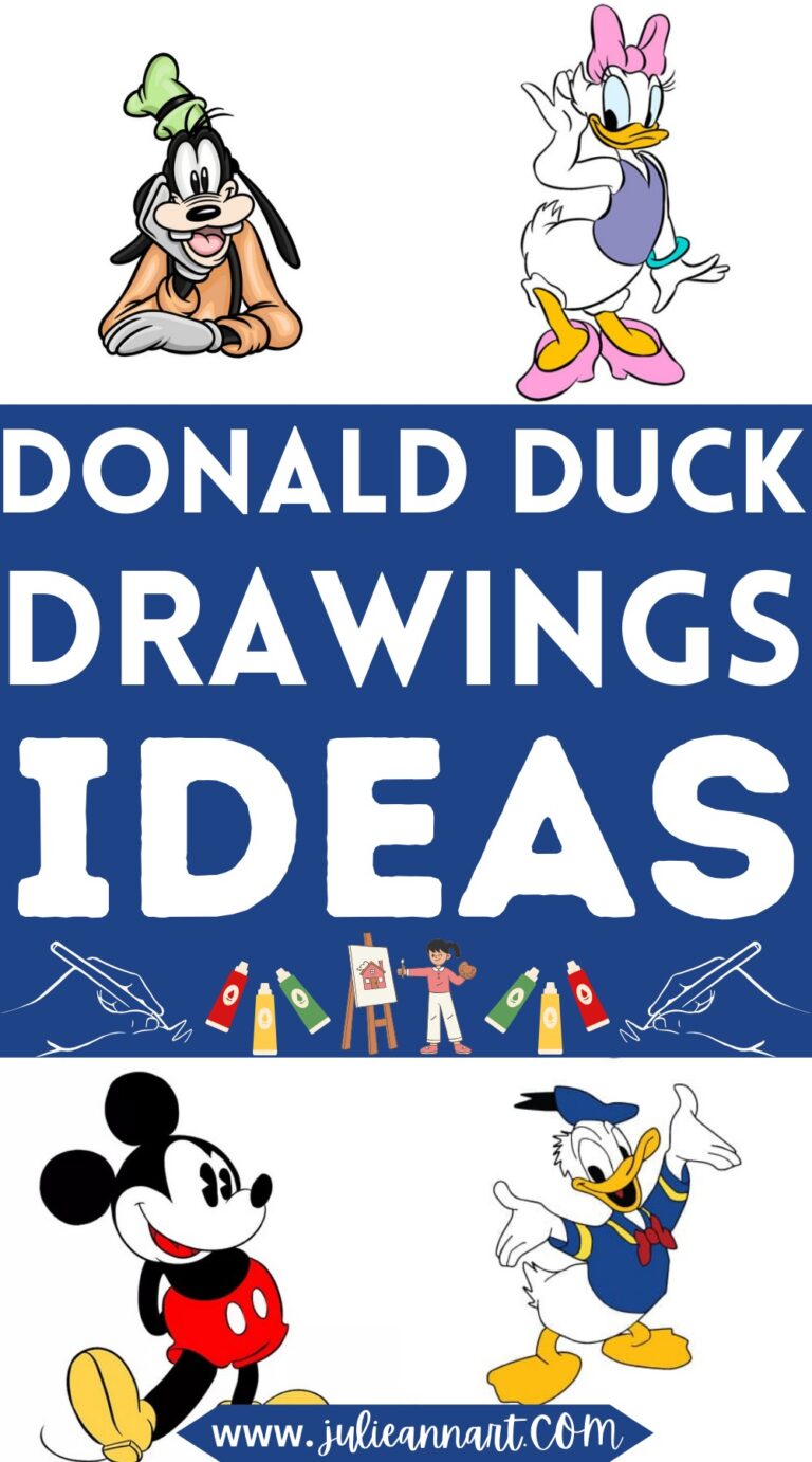 28 Easy Donald Duck Drawings - Julie Ann Art