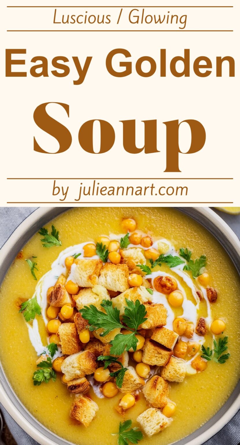 Creamy Golden Soup Recipe - Ready In 25 Minutes - Julie Ann Art