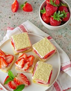 Fresh And Sweet Strawberry Tea Sandwiches Recipe - Julie Ann Art