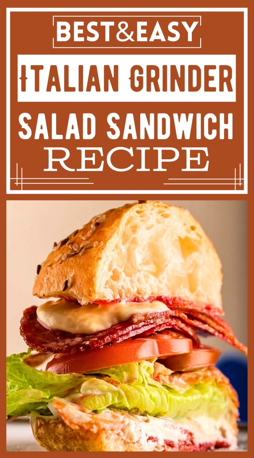 Healthy And Tasty Italian Grinder Salad Sandwich Recipe - Julie Ann Art