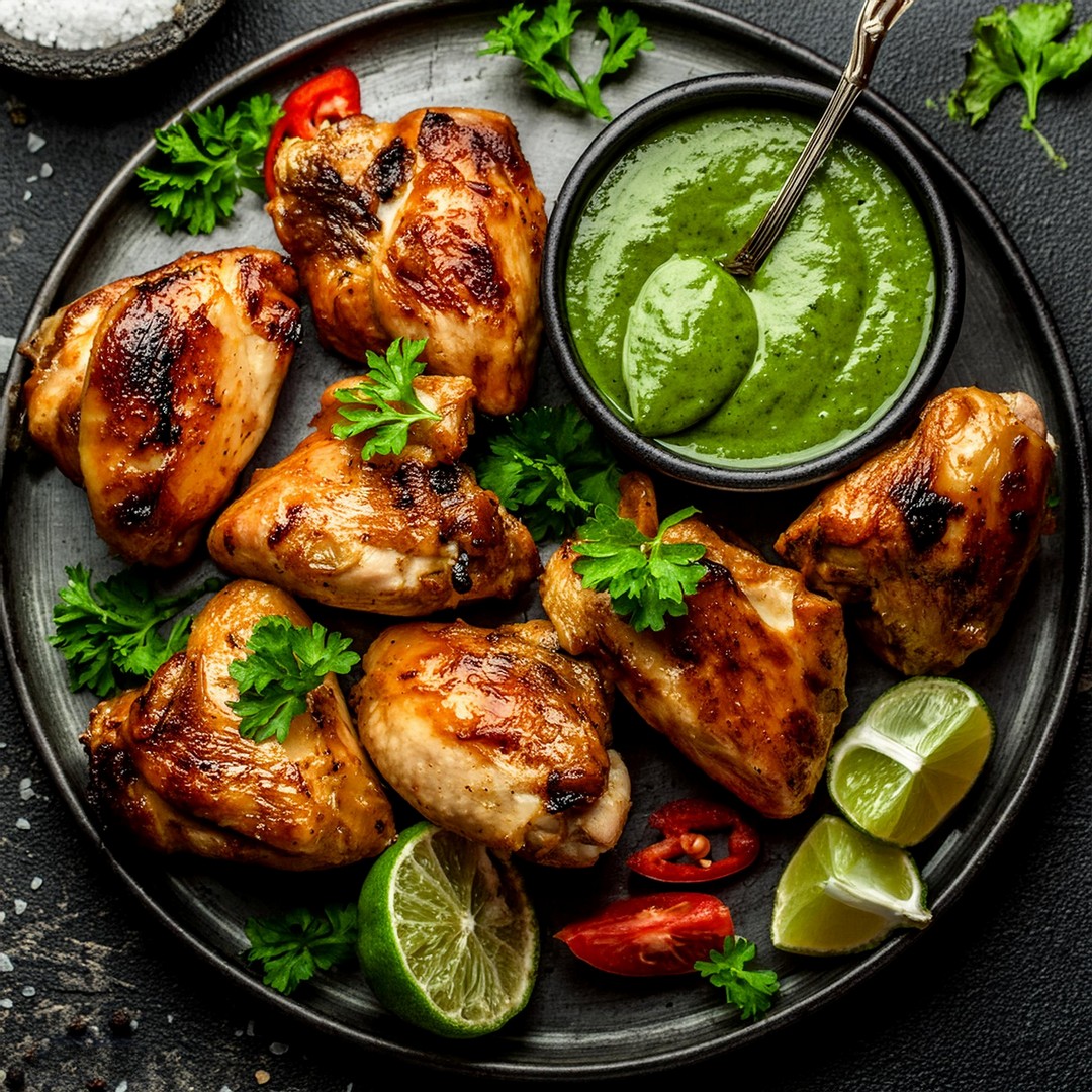 Authentic Peruvian Chicken With Green Sauce Recipe - Julie Ann Art