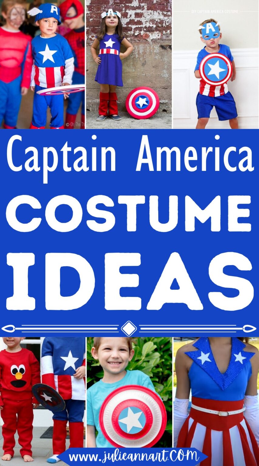DIY Captain America Costume Ideas For Kids - Julie Ann Art