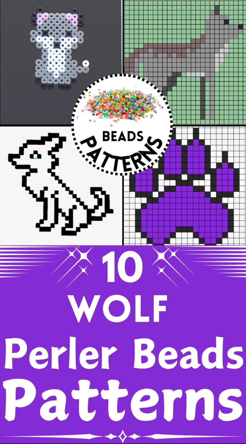 10 Wolf Perler Bead Patterns For Everyone - Julie Ann Art