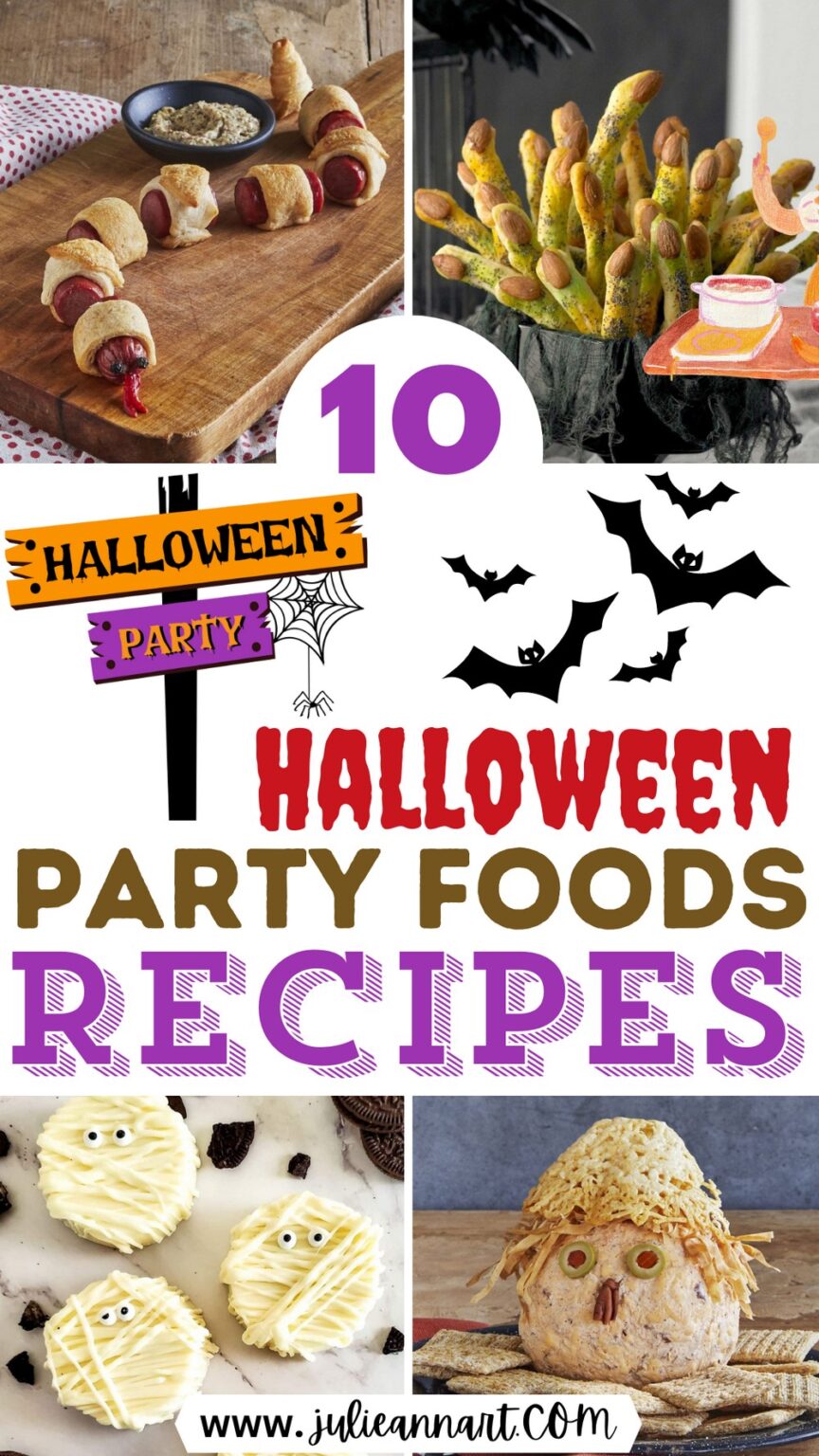 10 Best Spooky Fun Halloween Party Foods Recipes - Julie Ann Art