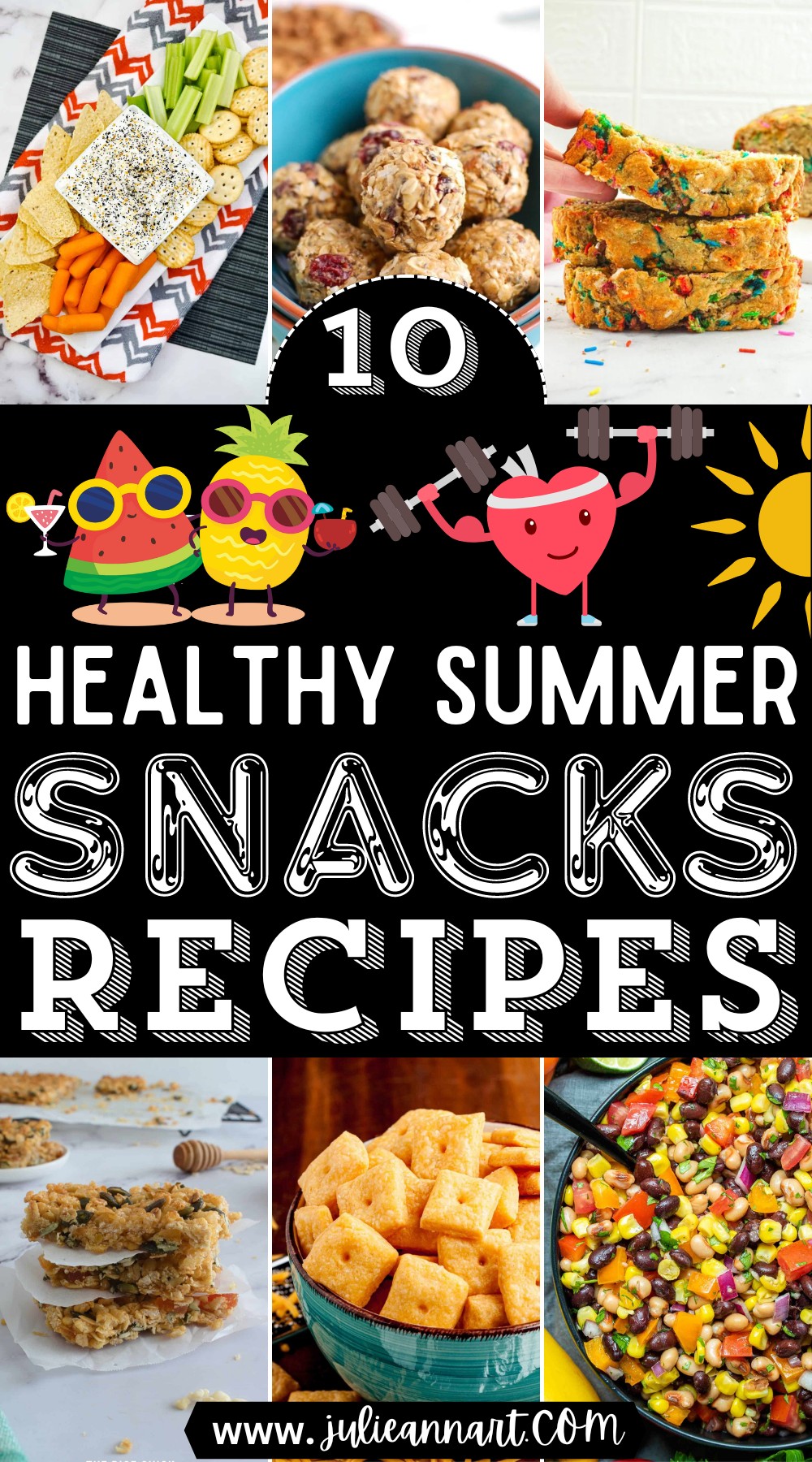 10 Healthy Summer Snacks Recipes For Everyone - Julie Ann Art