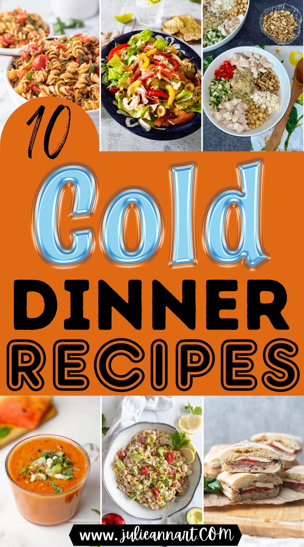 10 Healthy Cold Dinner Recipes For Summer Season - Julie Ann Art