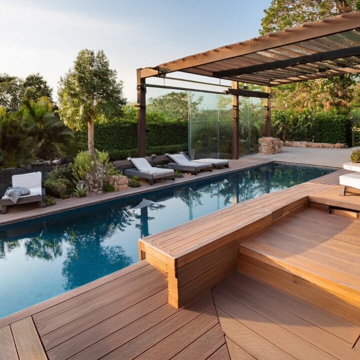10 Best Pool Landscaping Ideas To Enjoy Greenery Around - Julie Ann Art