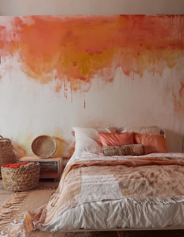 10 Boho Style Bedroom Accent Wall Ideas - Julie Ann Art