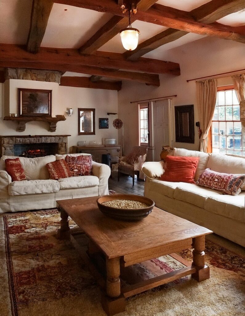 10 Wood Inspired Rustic Living Room Ideas - Julie Ann Art
