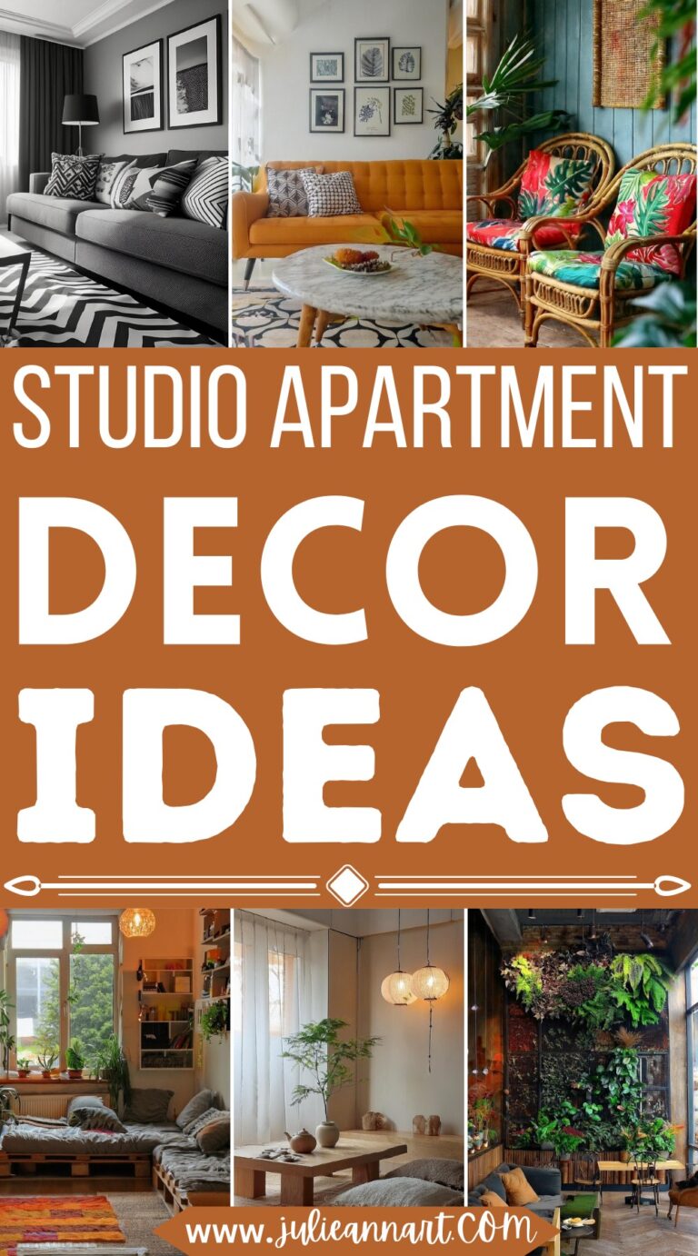 11 Delightfully Colorful Studio Apartment Decor Ideas - Julie Ann Art