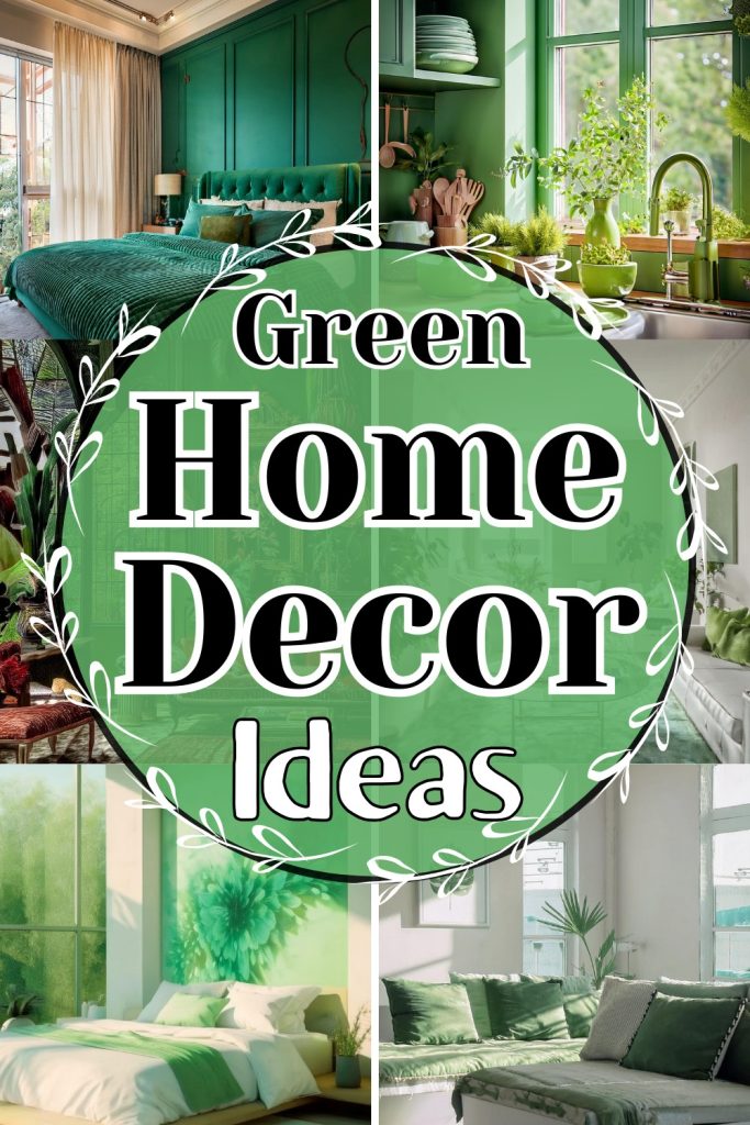 10 Super Green Home Decor Ideas For A Botanic Vibe Around - Julie Ann Art
