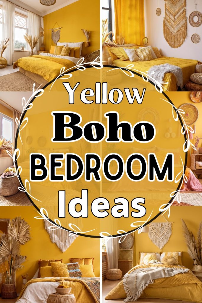 10 Yellow Boho Bedroom Ideas For Home Decor - Julie Ann Art
