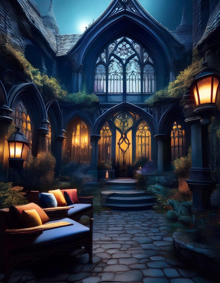 9 Spooky Fun Gothic Patio Decor Ideas - Julie Ann Art
