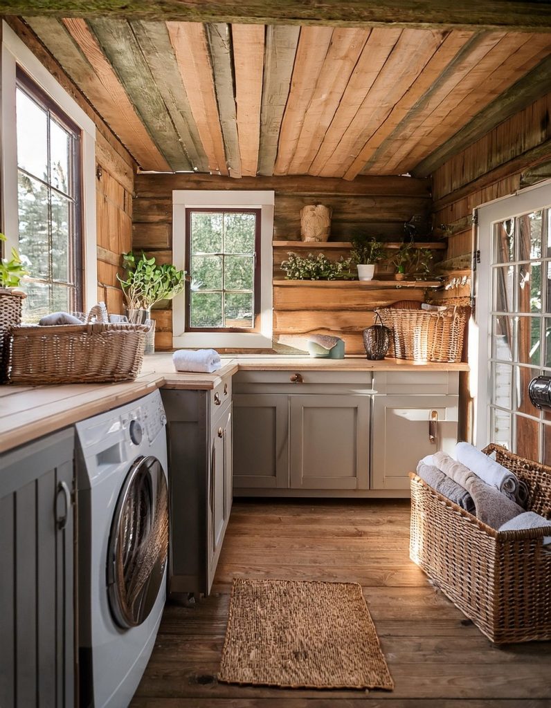 10 Classical Style Farmhouse Laundry Room Ideas - Julie Ann Art