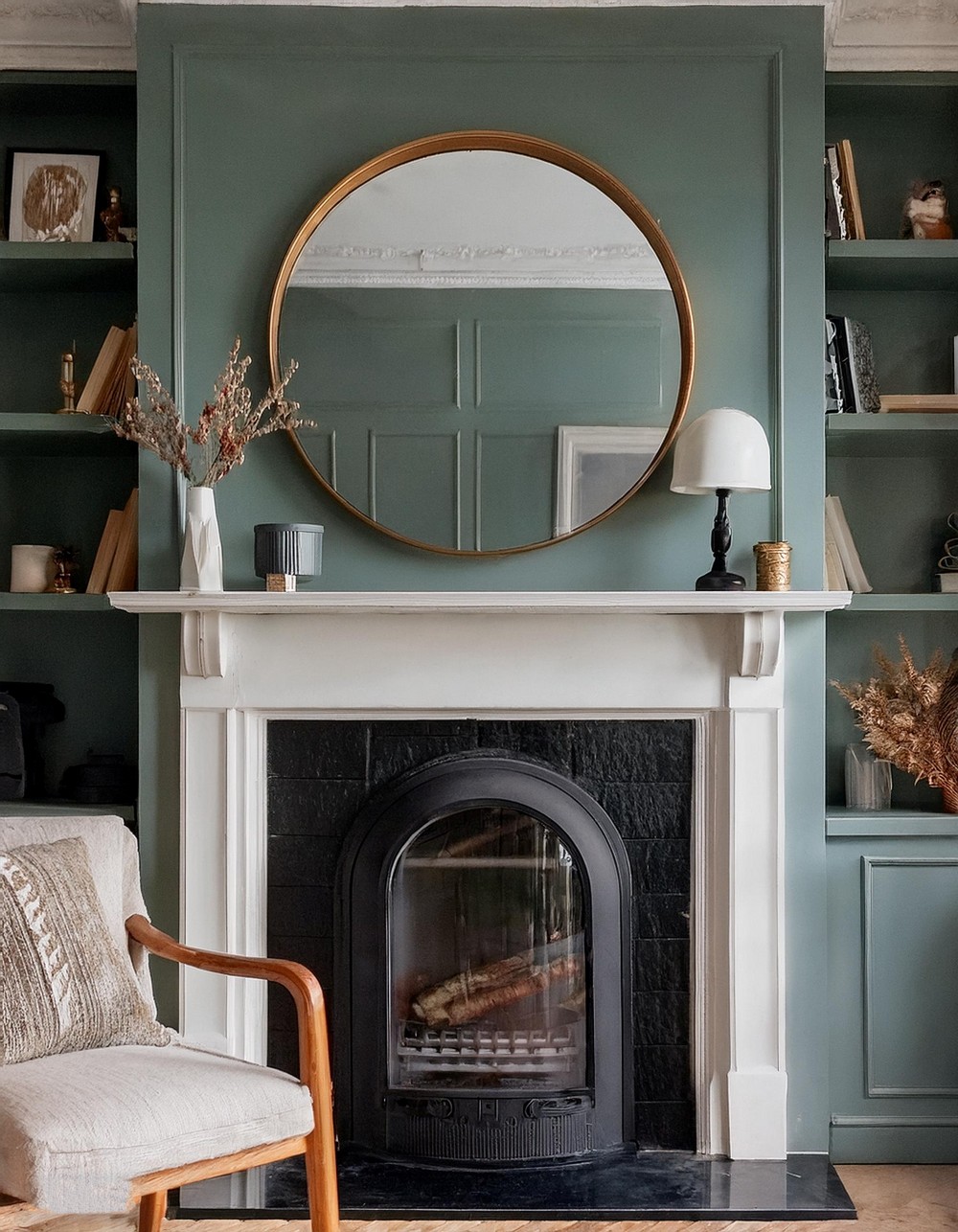 Unique Sophisticated Fireplace Mantel Decor Ideas - Julie Ann Art