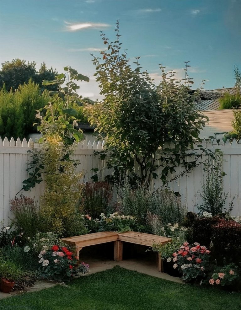 10 Super Simple & Attractive Corner Garden Ideas - Julie Ann Art
