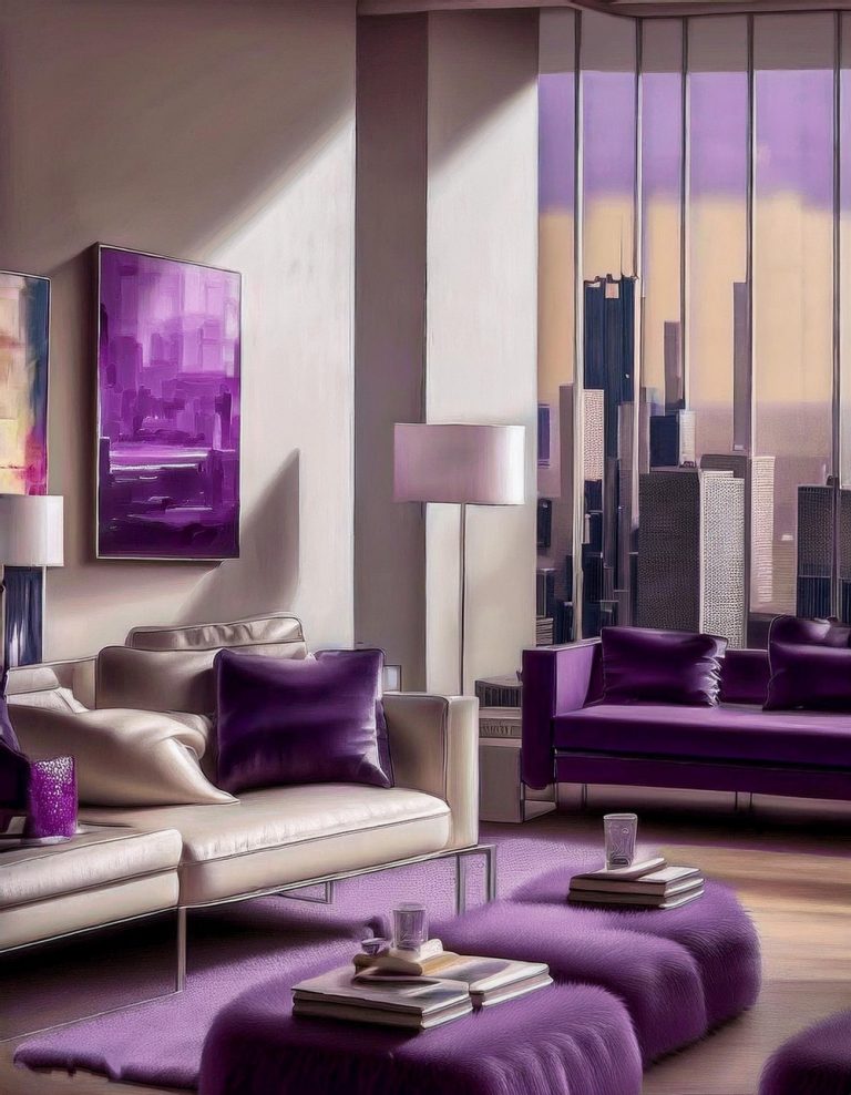 10 Unique Sophisticated Purple Home Decor Ideas - Julie Ann Art