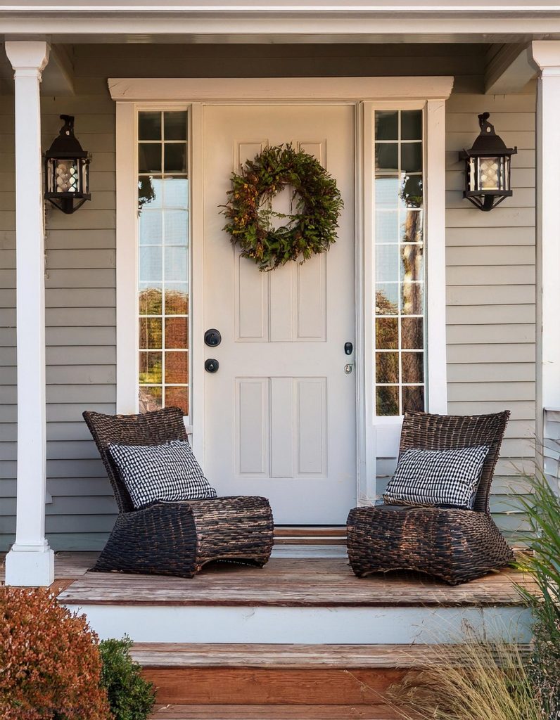 10 Super Stylized Front Porch Seating Decor Ideas - Julie Ann Art