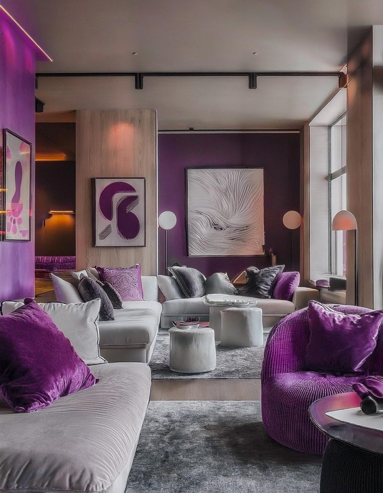 10 Unique Sophisticated Purple Home Decor Ideas - Julie Ann Art