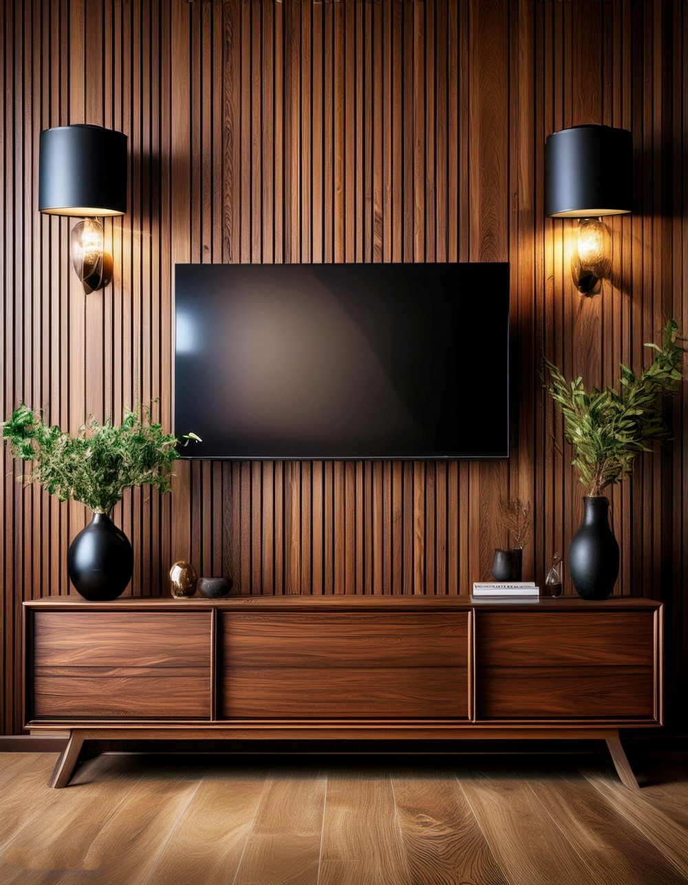 10 Cozily Aesthetic Living Room TV Wall Decor Ideas - Julie Ann Art