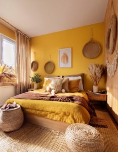 10 Yellow Boho Bedroom Ideas For Home Decor - Julie Ann Art