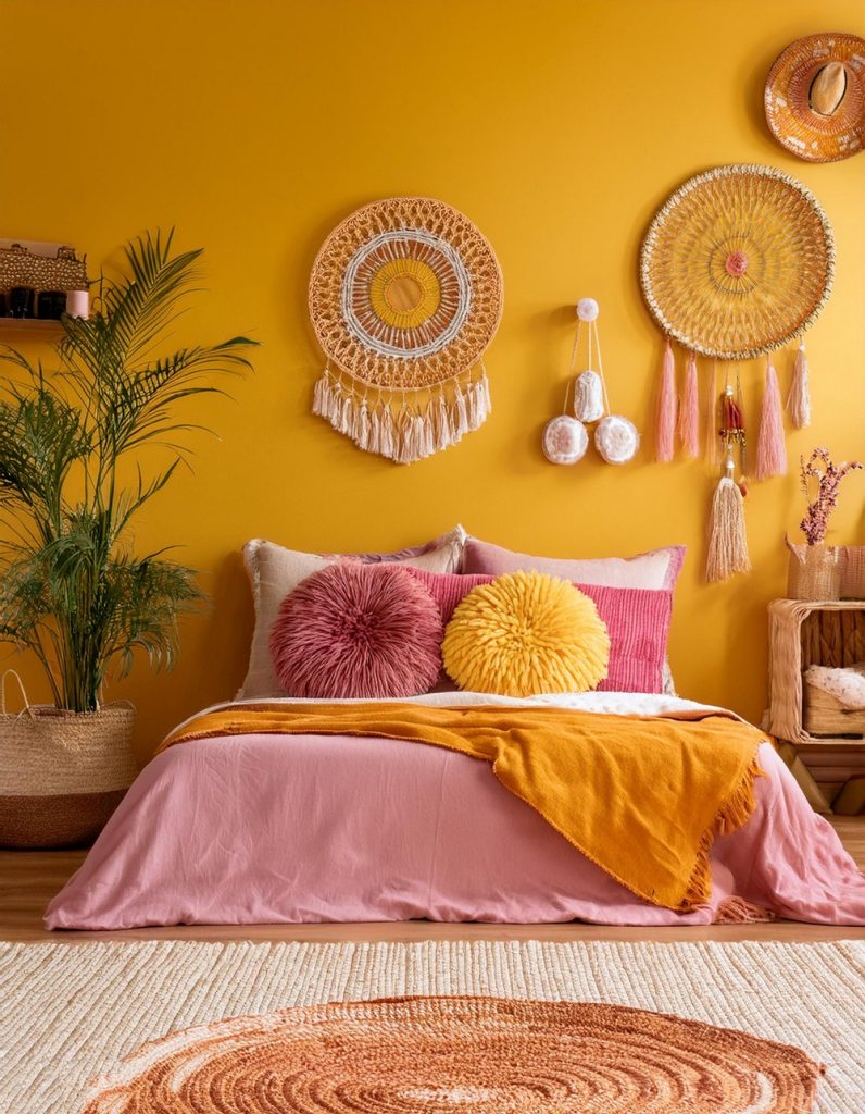 10 Yellow Boho Bedroom Ideas For Home Decor - Julie Ann Art